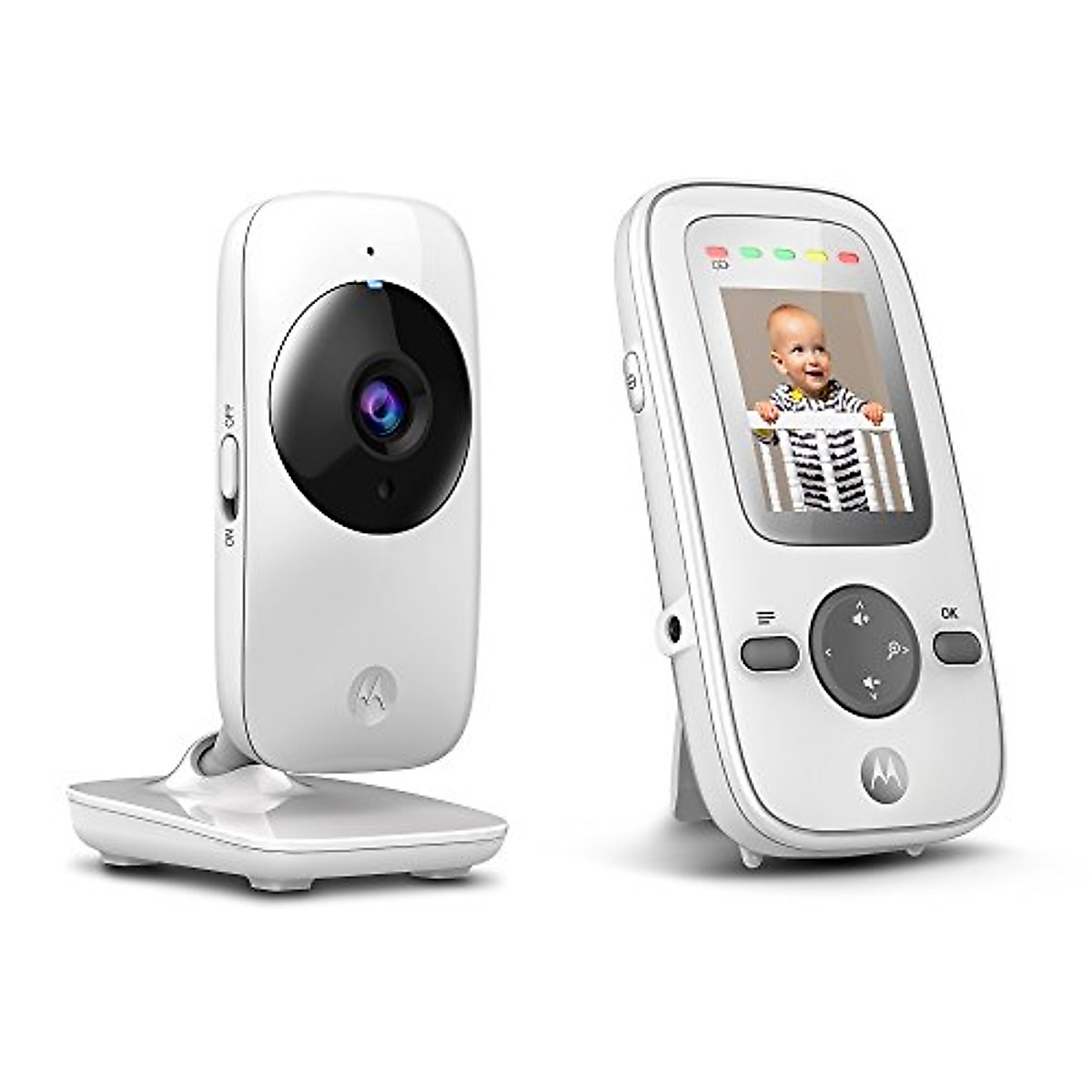 Motorola MBP481 2.4 GHz Digital Video Baby Monitor with 2-Inch Color Display, Digital Zoom, and Infrared Night Vision