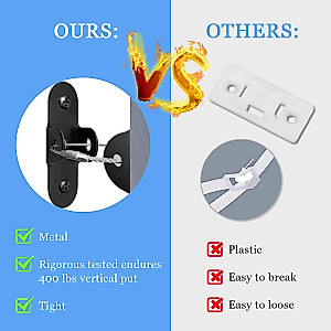 Furniture Anchors for Baby Proofing, ALLICAVER Metal Made Child Proofing Anti-tip Furniture Straps (4-Pack)