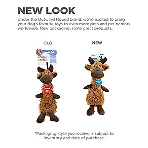 Outward Hound Scruffles Moose Plush Squeaky Dog Toy, Small