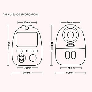 LKYBOA Children's Camera Toy Camera Digital High-Definition Travel Gift Stand That Can Take and Print Photos (Color : A)