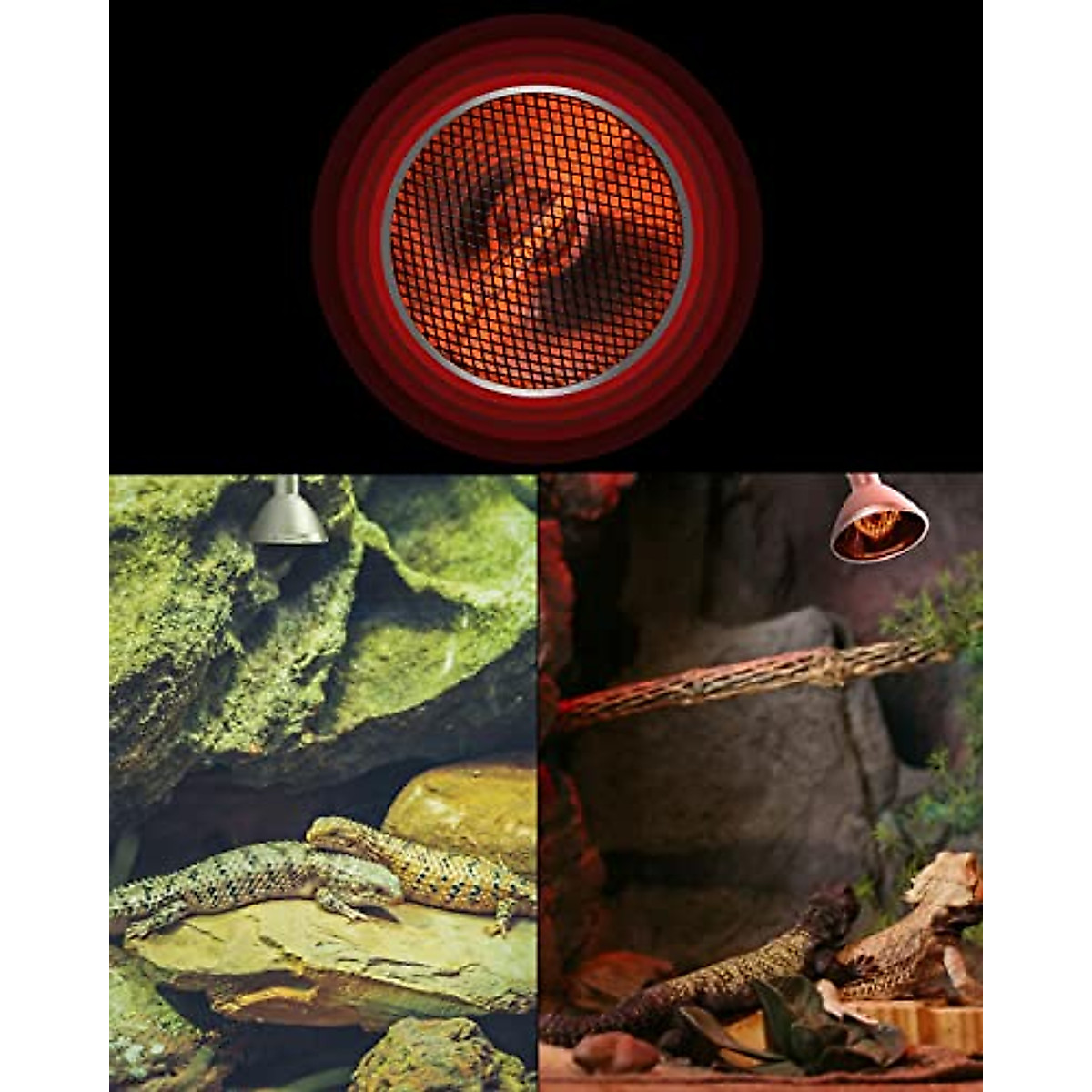 C-Raptile Deep Heat Projector 100W Infrared Reptile Heat Lamp Bulbs Reptile Light