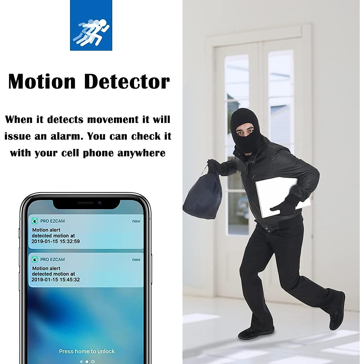 2024 New Hidden Camera Detector, No Audio, WiFi Nanny Camera for Home Office Indoor Surveillance Camera with Motion Detection, Night Vision