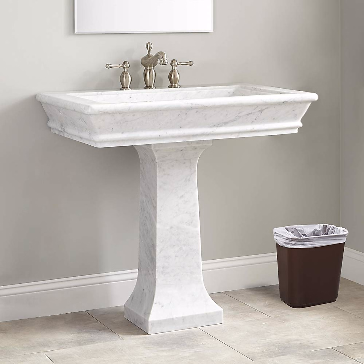 4 Gallon (15 Liter) Trash Bag (400 Count) Small Bathroom 4 Gallon Garbage Bags Clear Plastic Wastebasket Trash Can Liners for Home and Office Bins (400 Count)