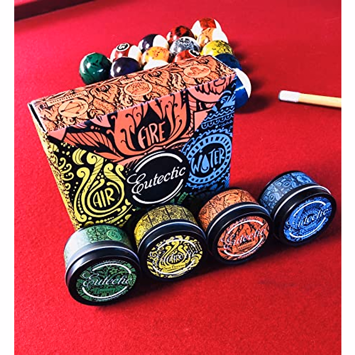 Eutectic Scented Colorful Tin Aromatherapy Candle Gift Set | Zodiac Sign Collection Candles Bulk | 3.5 Oz Natural Soy Wax with Jasmine, Sea Breeze, Ocean, and Forrest Fragrance Small Candles