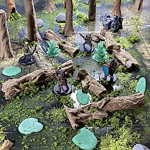 Extruded Gaming Fallen Swamp Trees