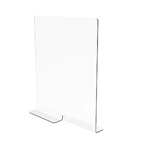 FixtureDisplays® 4PK Plexiglass Acrylic Closet Shelf Dividers for Clothes, Handbags, Purses, Books, Sweaters, Kitchen Pantry Shelve Organizers Adjustable Shelf Organizers & Storage 10082-2D