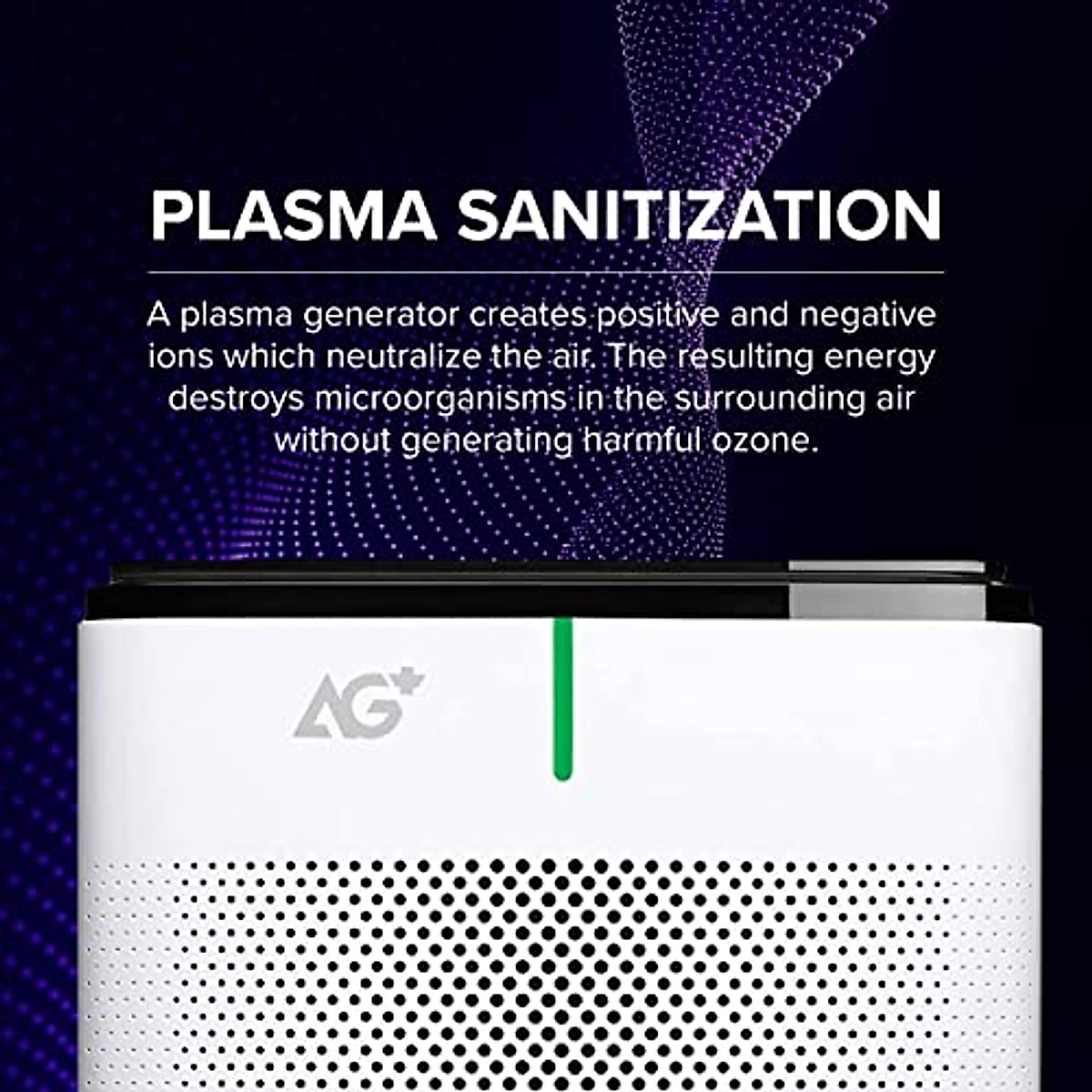 Brondell Pro Air Purifier Clean Air Filter, Bacteria, Mold, Allergens, and Smoke – With AG+ Technology
