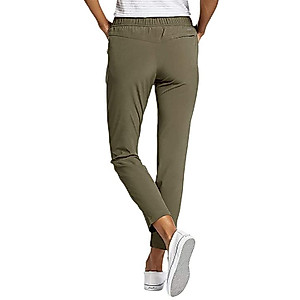 Eddie Bauer Women's Ladies' Departure Ankle Pants,(Dk Thyme,-X-Large)