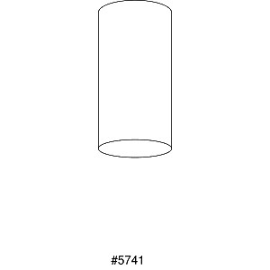 Progress Lighting P5741-30 Cylinder Outdoor, 6-Inch Diameter x 12-Inch Height, White