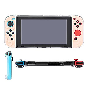ERFGT Gin-Kgo Pat-Tern Case for Nintendo Switch with Screen Protector Slim Anti-Scratch Anti-Slip Protective Case Cover for Girls and Boys