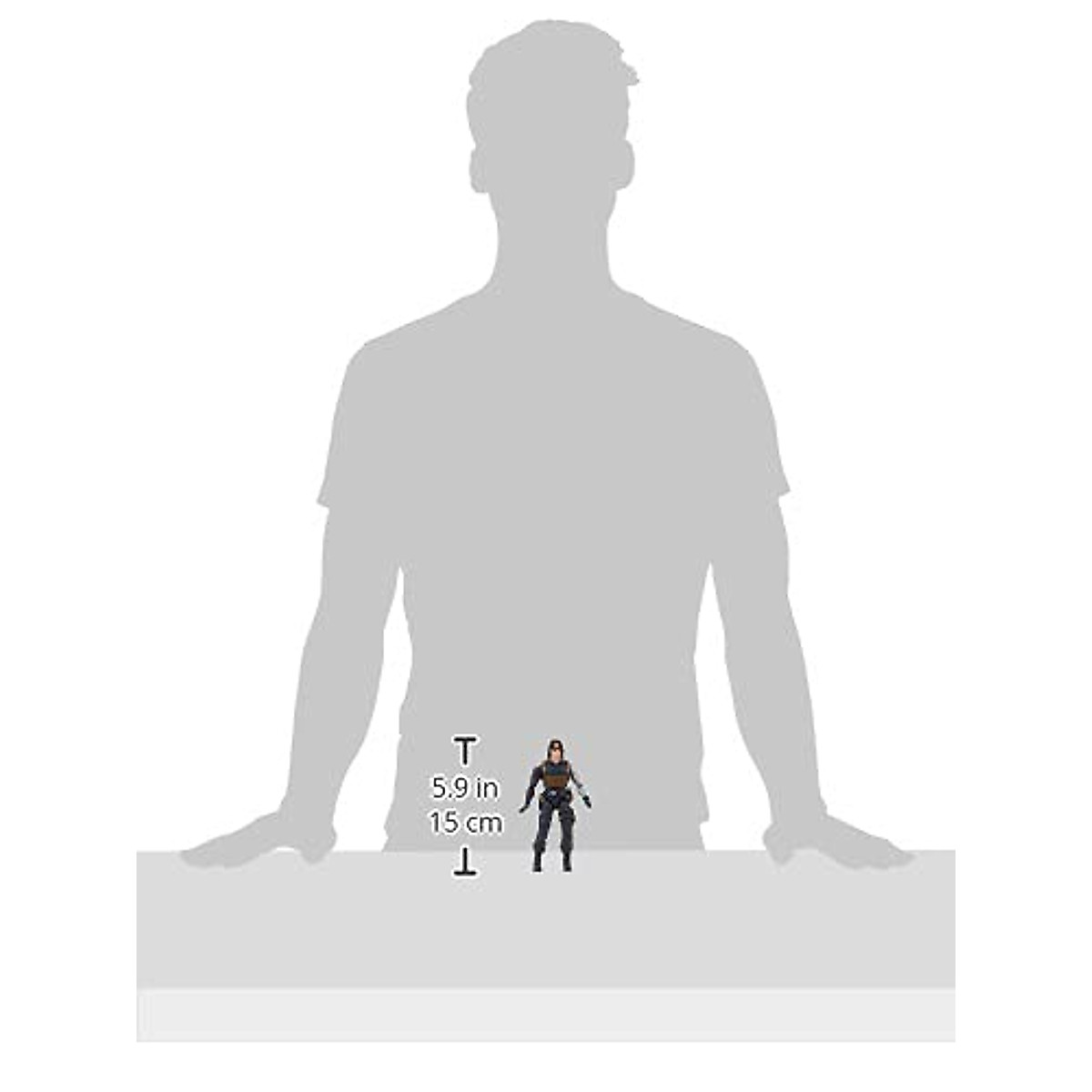 Marvel Hasbro Black Widow Legends Series 6-inch Collectible Winter Soldier Action Figure Toy, Premium Design, 2 Accessories, Ages 4 and Up