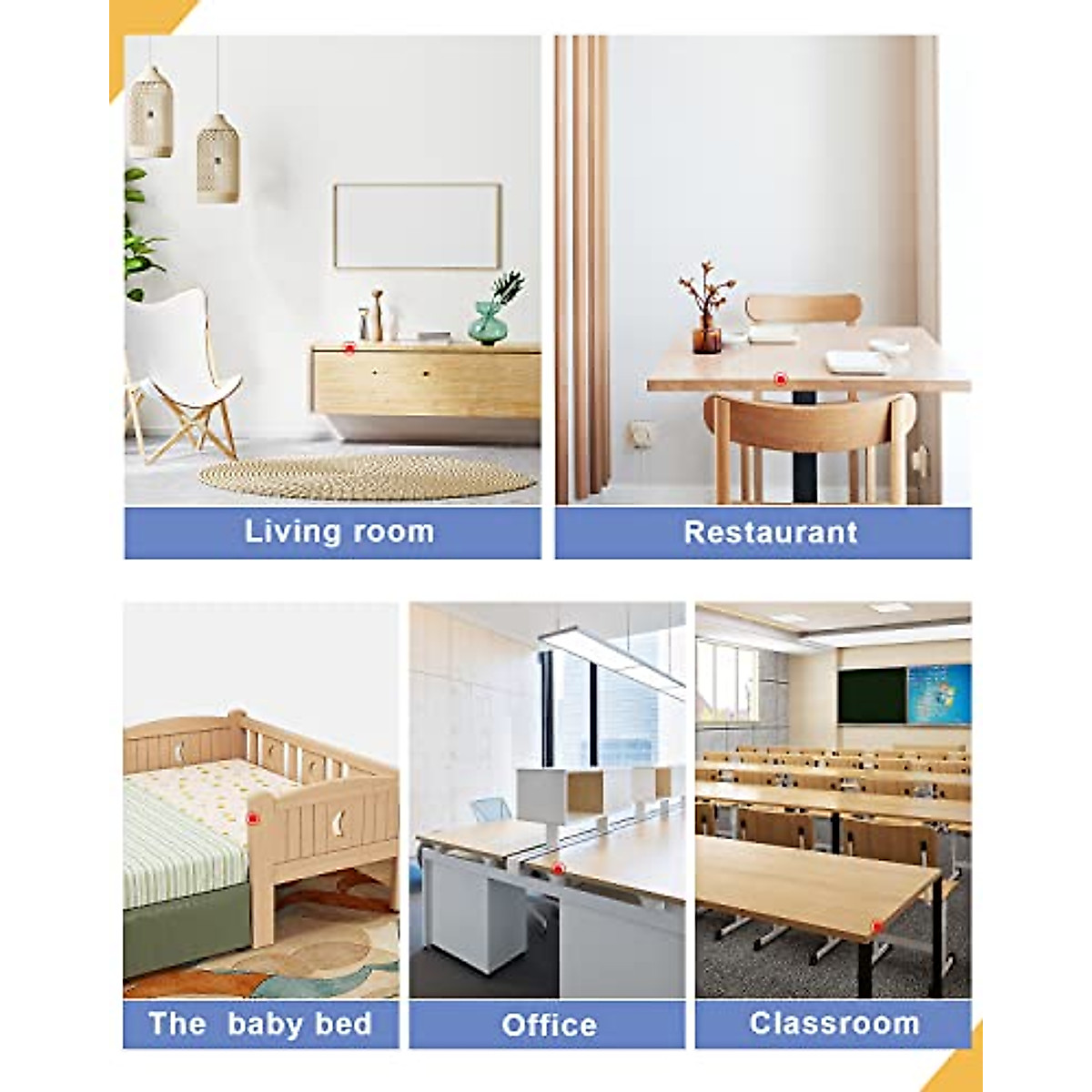 Baby Proofing, Edge Protector Strip Clear, Silicone Soft Corner Protectors with Upgraded Pre-Taped Strong Adhesive, 6.6ft(2M) for Sharp Corners of Cabinets, Tables, Drawers