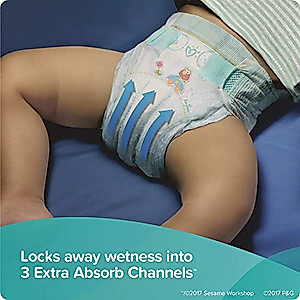Diapers Size 3, 210 Count and Baby Wipes - Pampers Baby Dry Disposable Baby Diapers, ONE Month Supply with Pampers Sensitive Water Baby Wipes