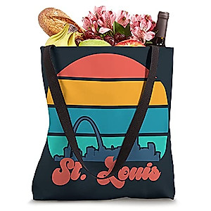 Missourian Souvenir Skyline Art Vintage 70s Retro St Louis Tote Bag