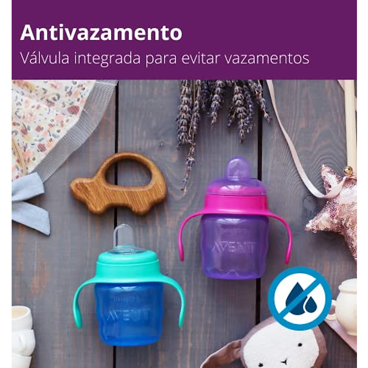 Philips Avent Classic Soft Spout Cup, 200ml (Pink/Purple)