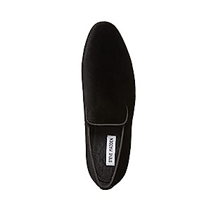Steve Madden Men's Laight Loafer, Black Velvet, 9.5