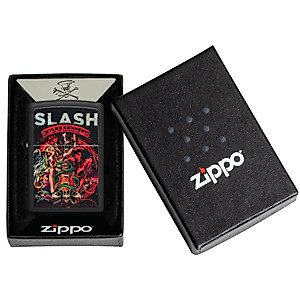 Zippo Slash Design Black Matte Pocket Lighter