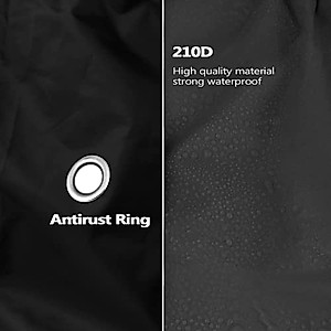 Bike Cover For 2 Or 3 Bikes Outdoor Waterproof- 210d Outdoor Waterproof & Anti-Uv Bicycle Covers With Reflective Strips Anti Dust Rain Snow Uv For Mountain, Road Bikes