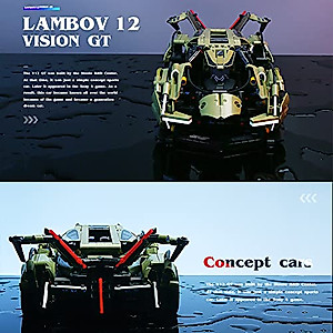 Mesiondy Sports Car Building Blocks Toys Boys or Adults Kits，1:14 MOC Building Set Raceing Car Model,Cars for Boys Age 12-16 8-14，(1039 Pieces)