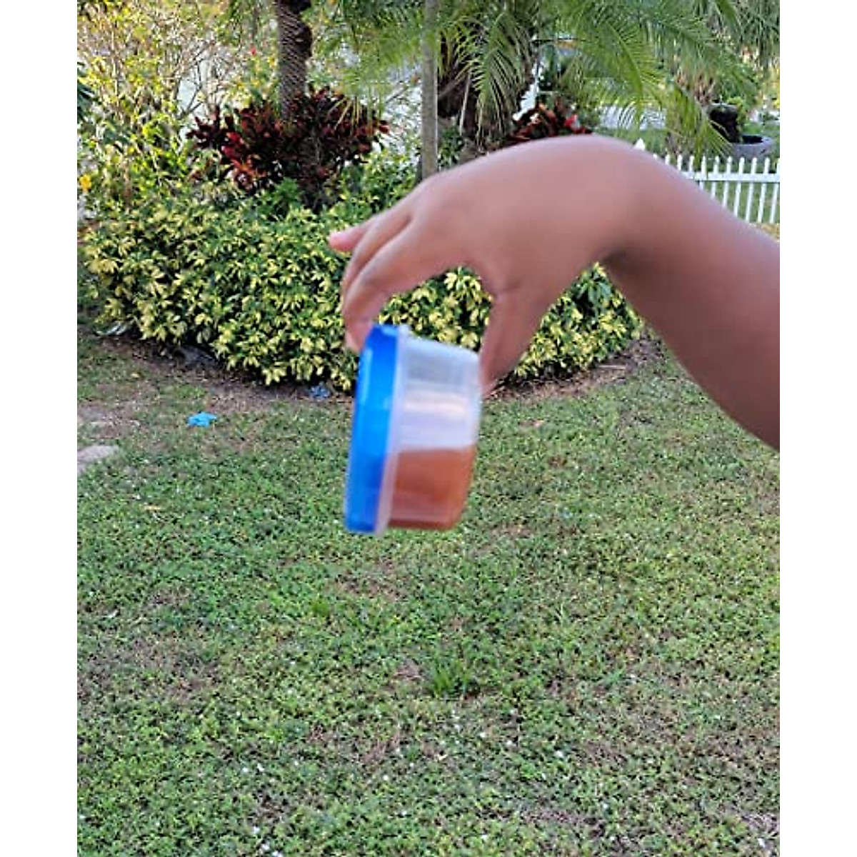 Durx-litecrete (10 Ounce 10 Pack Twist cap Deli Containers Clear Bottom With Blue Top Screw on Lids Twist Top Food Storage Freezer Containers