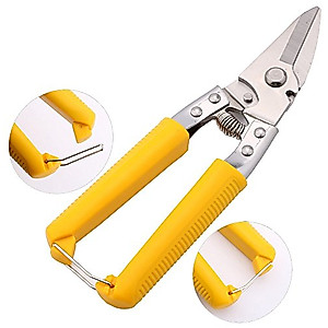 Yunbin 8-inch Long Multipurpose Powerful Shear Trimming Shears and Hoof Trimming Chrome Vanadium Steel Trim Shears Cows Hoof Horse Shears