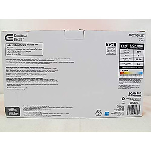 Commercial Electric 5/6 in White Integrated LED Energy Star Color Changing Recessed Trim Downlight 4 Pk