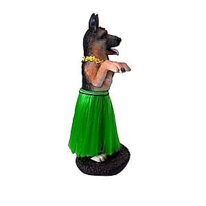 Franchise Figurine Company Hula Dog Dashboard Doll Car Accessories Bobblehead for Van Life and Beach Creations | German Shepherd | Golden Retriever | Labrador Retriever (German Shepherd)