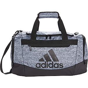adidas Defender 4 Small Duffel Bag, Jersey Onix Grey/Black, One Size