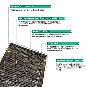 Think Crucial 6 Odor-Reducing Filter Cartridges - Compatible with Aqua-Tech EZ-Change 3 and Power Filters - 6 Pack