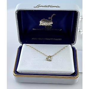 10k Gold Black Hills Heart Necklace, 12K Gold Leaves