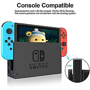 [3 Pack] daydayup Tempered Glass Screen Protector Compatible with Nintendo switch - Transparent HD Clear Anti-Scratch Screen Protector for Nintendo Switch