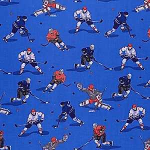 Mook Fabrics Cotton Hockey, Royal