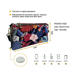 FKELYI Starry Night Galaxy Painting Artist Shoulder Messenger Bag for Women Envelope Handbag Leather Crossbody Bag Purse