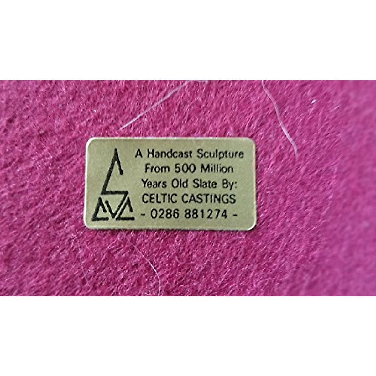 Hand cast Sculpture of Williams Shakespeare made from 500 million year old slate