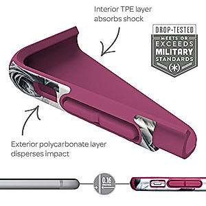 Speck Products CandyShell Inked Luxury Edition Case for iPhone 6 Plus/6S Plus - Retail Packaging-Silver Ombre/Nickle Grey