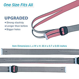 Airfit P10 / N30 Headgear Strap Upgraded CPAP Mask Replacement Straps Fully Adjustable Design Quickfit Elastic Fit for Resmed P10 / N30 Nasal Pillow System - Pink//Grey (2-Pack)