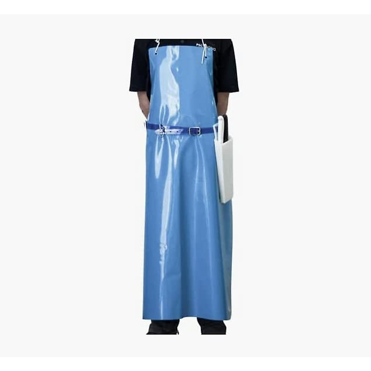 Heavy Duty Chef Knife Pouch with 2 Slots - Professional Belt Pouch 9" Inch Double Knife Scabbard - Butcher Knife Holder Lightweight, Perfect for Chef Apron Belt (White)