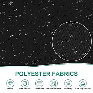 Jubatus 2 Pack 3 Pockets Adjustable Bib Apron Chef Kitchen Cooking Aprons for Women Men, Black