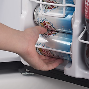 Commercial Cool CCR45W Compact Single Door Refrigerator and Freezer, 4.5 Cu. Ft. Mini Fridge, Black