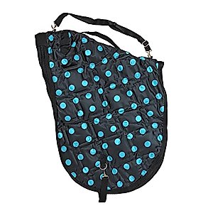 AJ Tack Wholesale English Padded Saddle Carrier Turquoise