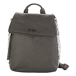 Jessica Simpson New Logo Small Backpack Tote Handbag Purse Bethany Charcoal Grey