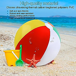 REGUICORP 2 Pack Beach Balls, 20 Inch Beach Balls for Kids, Rainbow Color Pool Toys Pool Balls for Swimming Pool, Beach Toys Inflatable Ball for Summer Parties and Water Games