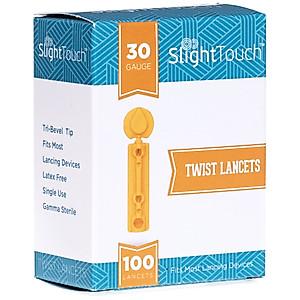 Easy Touch Diabetes Testing Kit - Easy Touch Meter, 100 Easy Touch Blood Glucose Test Strips, 100 Slight Touch Lancets 30g, Lancing Device and 100 Easy Comfort Alcohol Pads