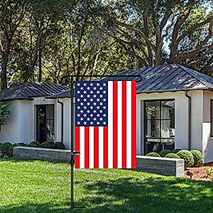 Garden Flag Stand,Metal Garden Flag Holder,Yard Flag Holder For Small Garden Flags 12 x 18,Yard Sign Garden Flag Stake For Outside,Small Garden Flag Pole For Yard With Tiger Clip,Garden Flag Hanger