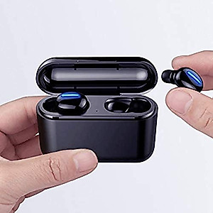 TBIIEXFL Headset Touch Function with Charging Box Stereo Headphones in-Ear Built-in Microphone Headphones Sports Subwoofer