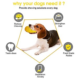 LPHSNR Upgrade Mango Dumbbells Dog Chew Toys for Aggressive Chewers Large Dogs, Indestructible Tough Dog Toys Interactive Durable with Mango Scent, Dental Clean Highly Bite Resistant