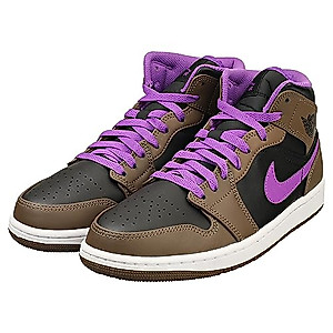 Nike Air Jordan 1 Mid Palomino/White-Wild Berry Mens Size 8.5