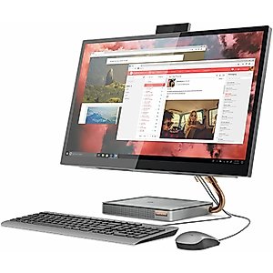 Lenovo IdeaCentre All in One 5i Desktop, 27" IPS QHD (2560 x 1440) Touchscreen Display, Intel Core i5-10400T Processor, 16GB DDR4 RAM, 512GB PCIe SSD, Windows 10 Home, Wireless Keyboard and Mouse