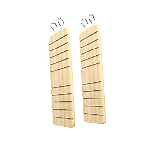 Mipcase 2pcs Hamster Platform Pet Cage Ladder Toy Ladder Toy Hamster Climbing Ladder Hamster Toy Hamster Supplies Small Pets Training Ladder Interesting Chinchilla Ladder