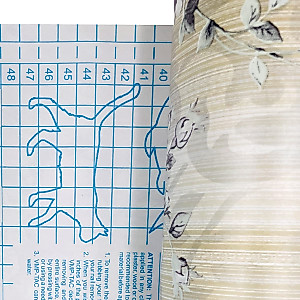 Yifely Vintage Purple Peony Self-Adhesive Kitchen Shelf Drawer Liner Moisture Proof PVC Mat 45x300cm